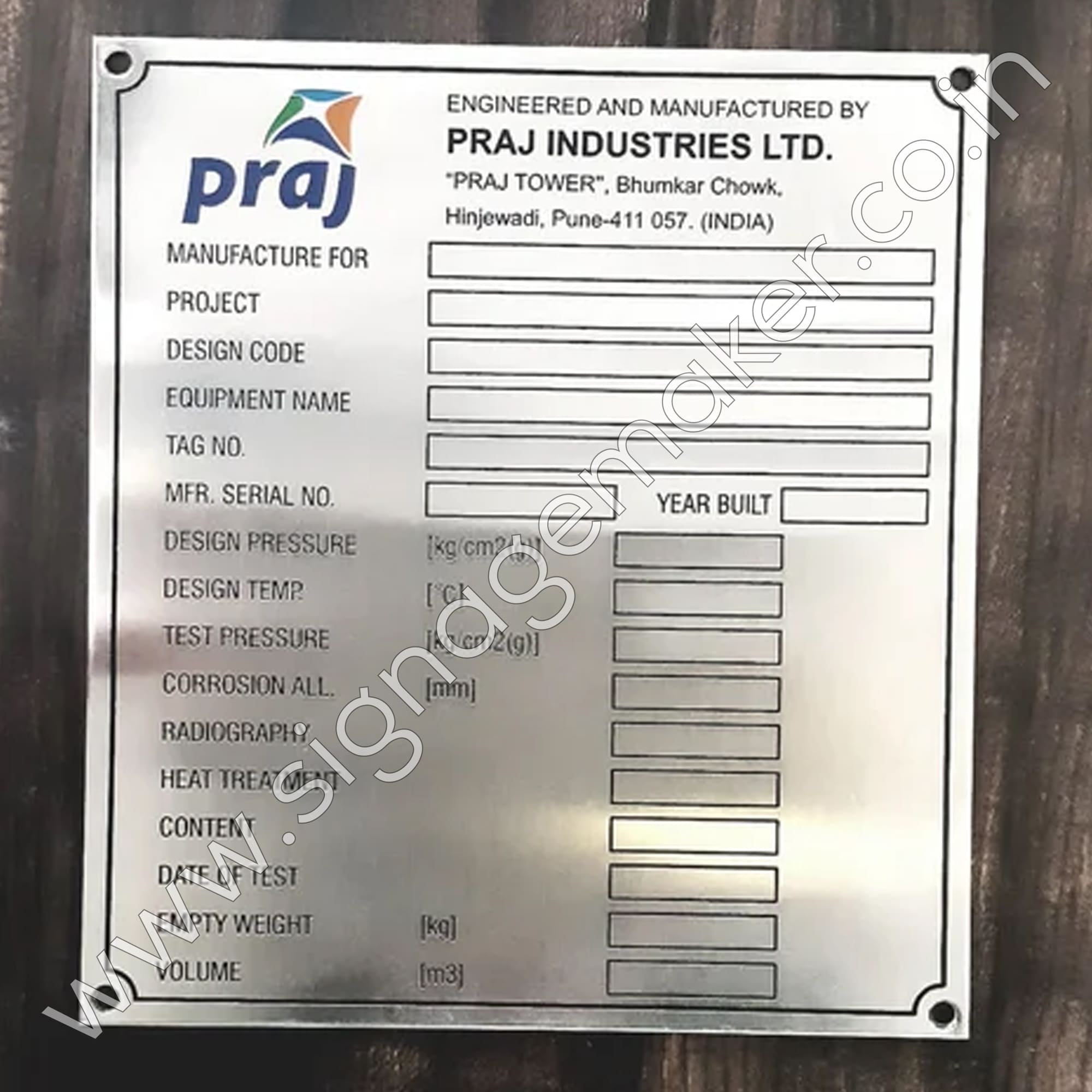Custom Engraved Metal Plates for Professional Identification & Branding ...
